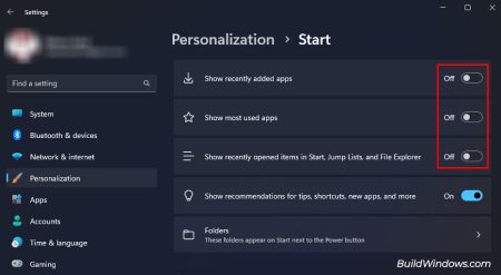 How to Remove Recommended Windows 11 - Build Windows