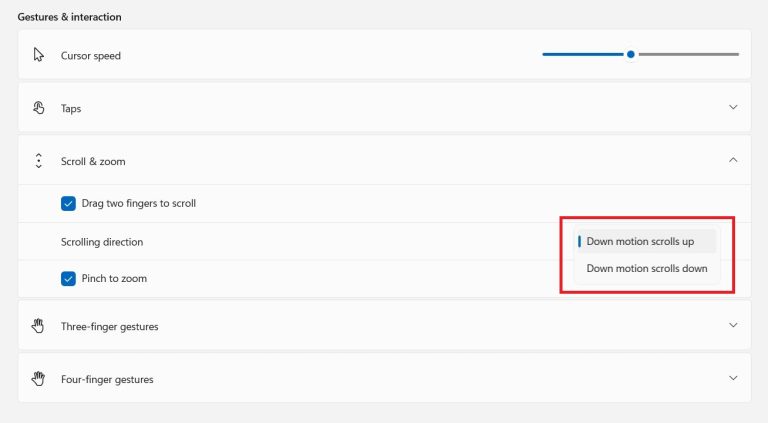 How to Change the Scroll Direction in Windows 11 - Build Windows